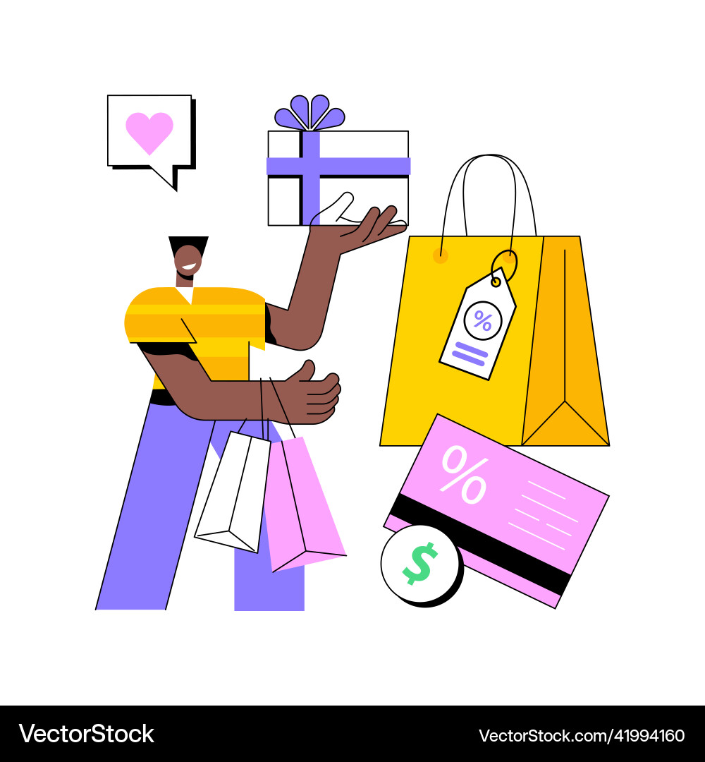 Promotional mix abstract concept Royalty Free Vector Image