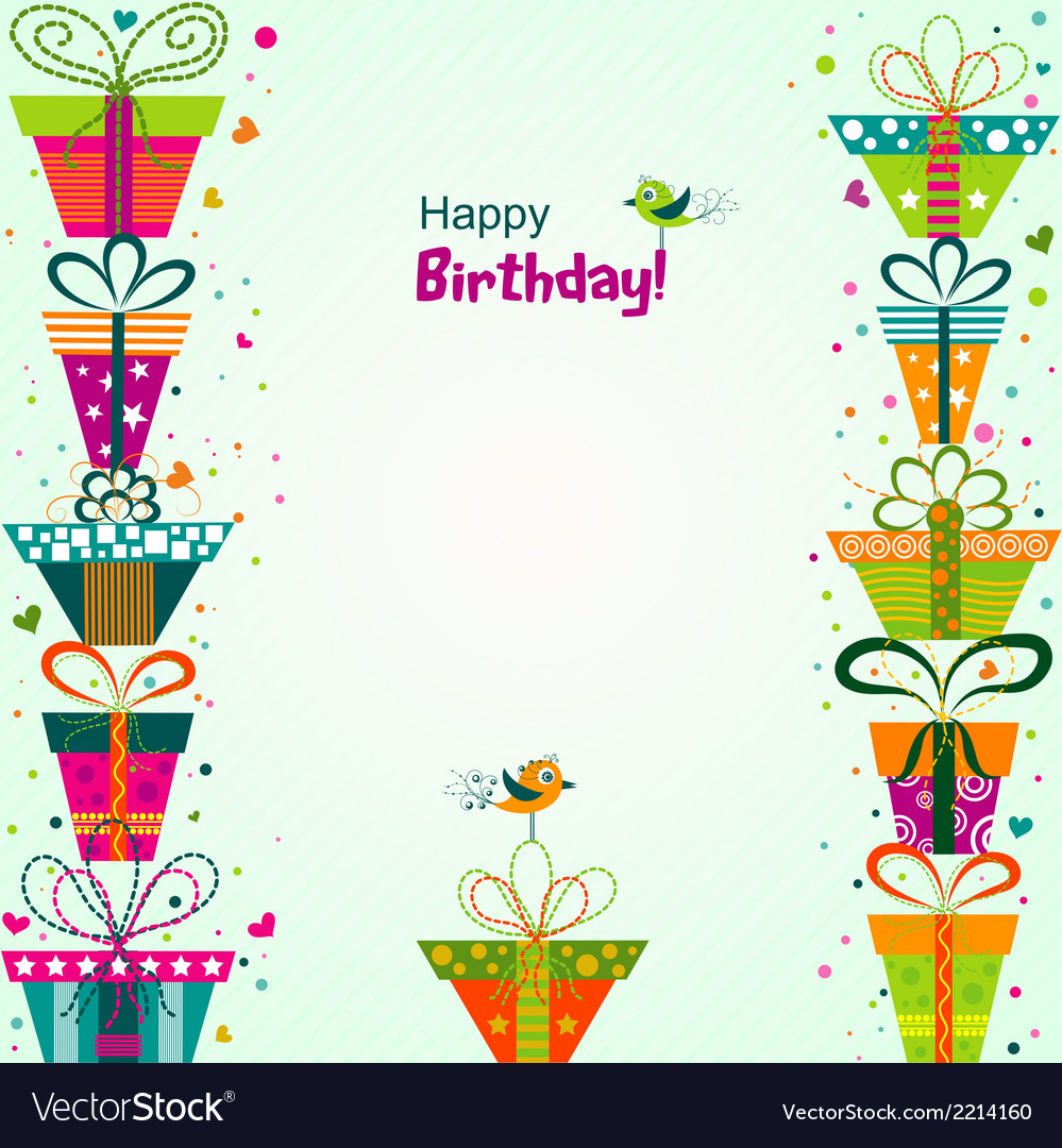 Template greeting card Royalty Free Vector Image