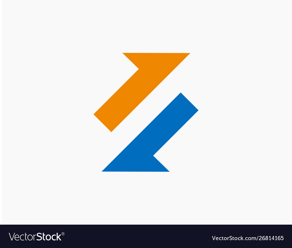 Abstract arrow logo template icon Royalty Free Vector Image