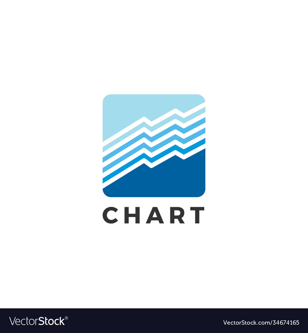 Analytics logo - data business technology finance Vector Image
