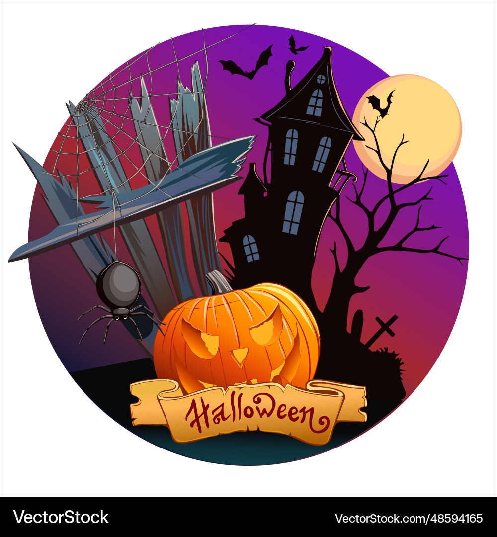 Brochure background and traditional symbols Vector Image