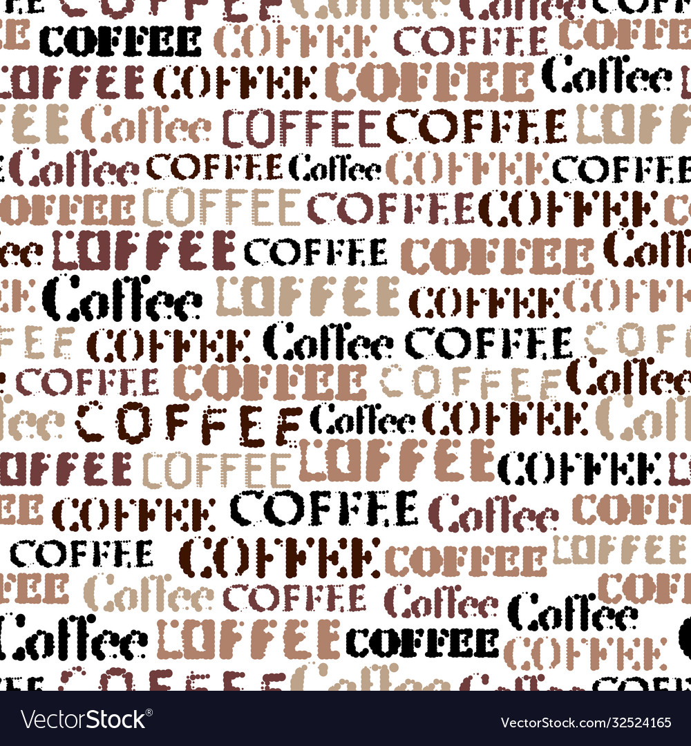 Coffee abstract pattern seamless image Royalty Free Vector