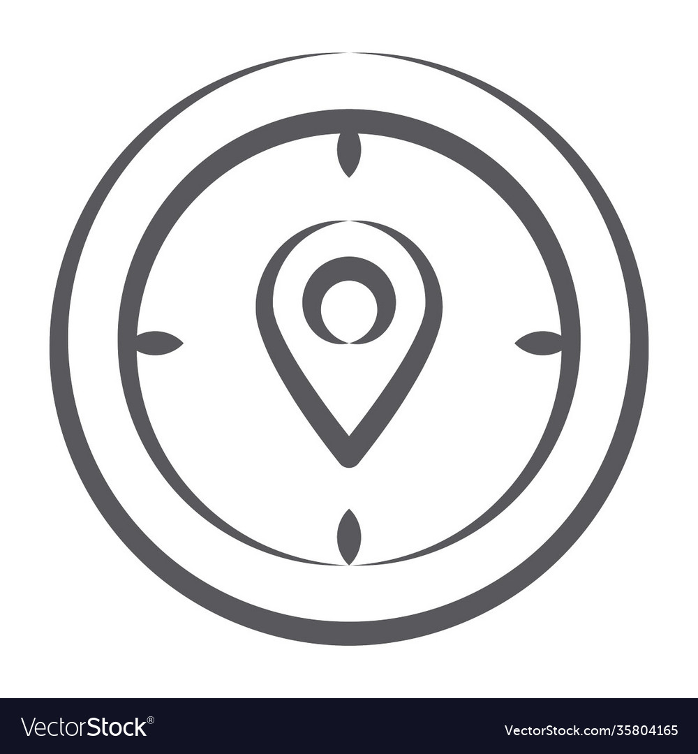 Direction compass Royalty Free Vector Image - VectorStock