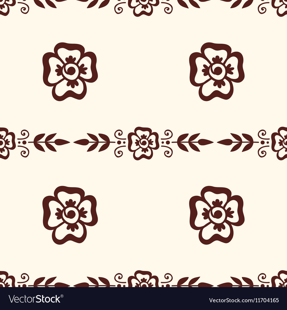 Mehendi pattern Royalty Free Vector Image - VectorStock