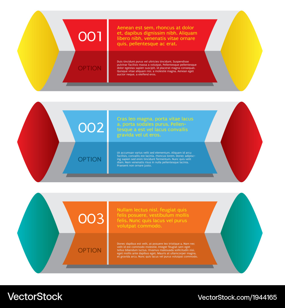 Set of colorful horizontal banners Royalty Free Vector Image
