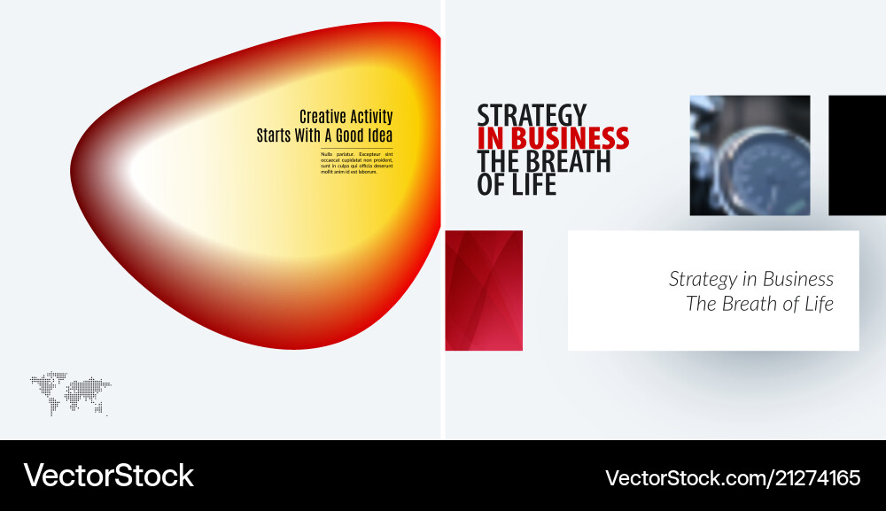Set of modern design abstract templates creative Vector Image