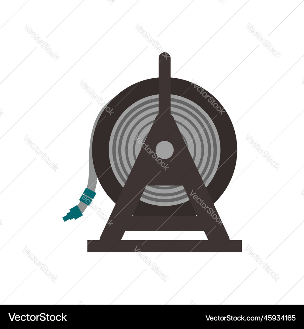Spray water hose flat style equipment for crops Vector Image