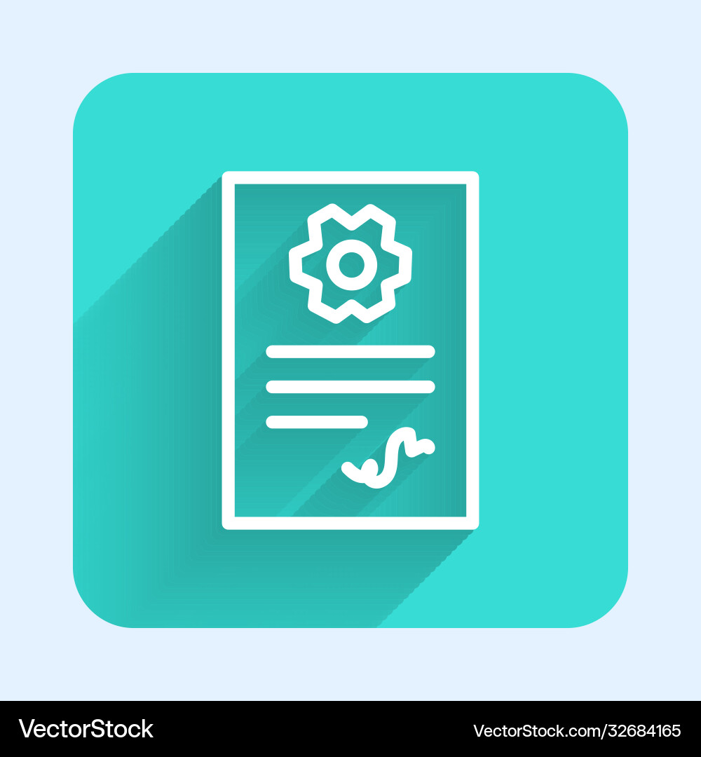 White line auto service check automotive icon Vector Image
