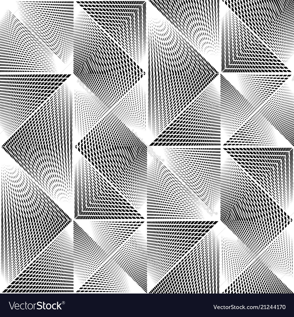 Design seamless monochrome geometric pattern Vector Image