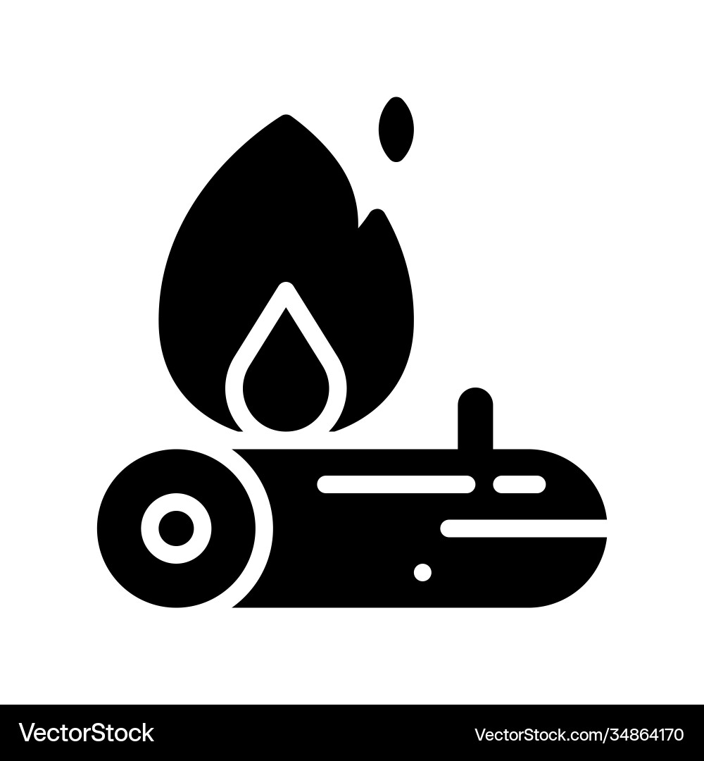 Firewood icon thanksgiving related Royalty Free Vector Image
