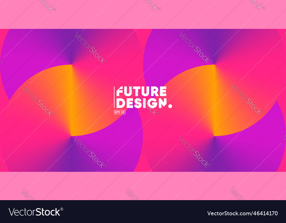 Futuristic gradient background circle Royalty Free Vector