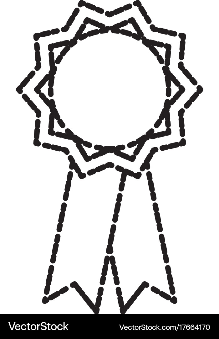 Medal award ribbon Royalty Free Vector Image - VectorStock