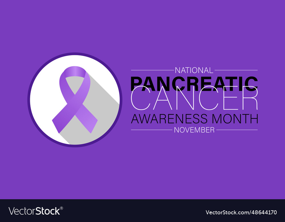 Pancreatic cancer awareness month Royalty Free Vector Image Pancreatic cancer awareness month Royalty Free Vector Image