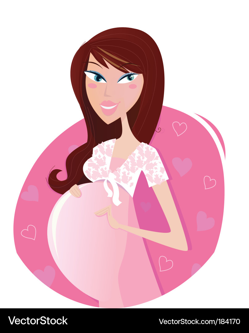 Pregnant woman Royalty Free Vector Image - VectorStock