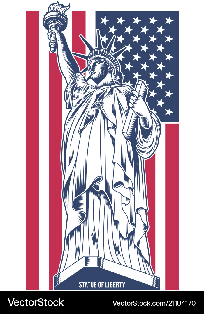 Statue of liberty Royalty Free Vector Image - VectorStock