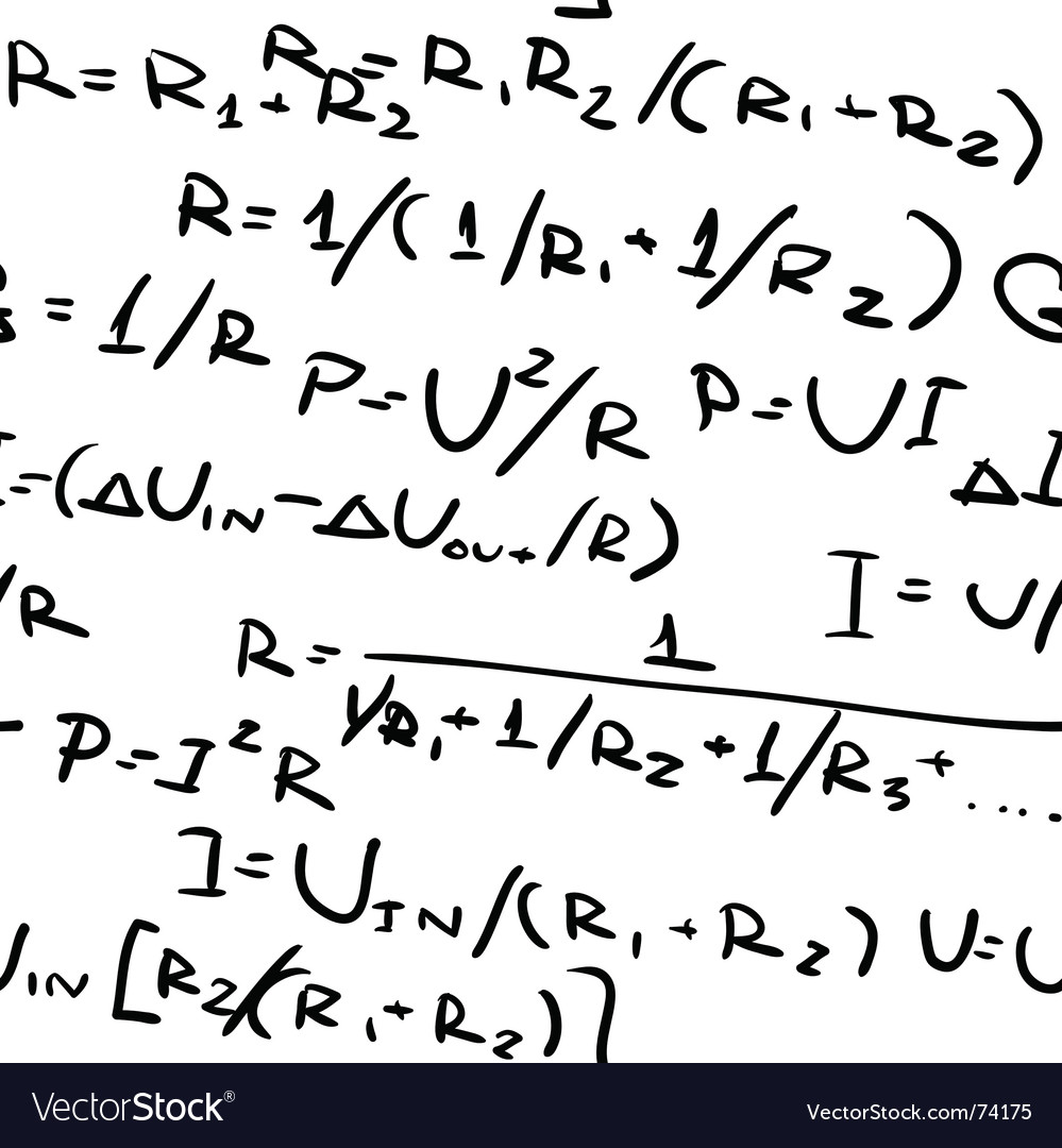 Formulas Royalty Free Vector Image - VectorStock