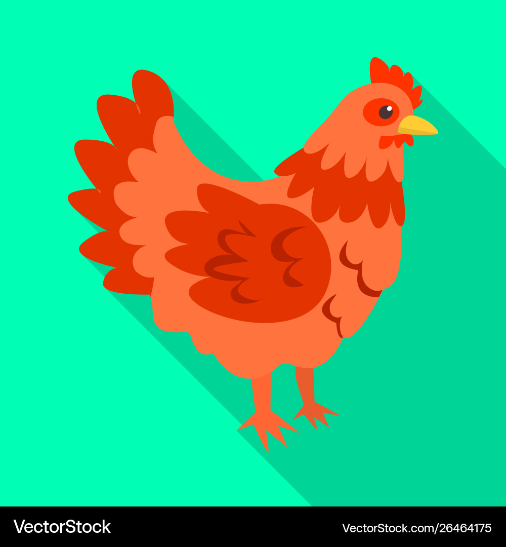 Hen and animal symbol set Royalty Free Vector Image