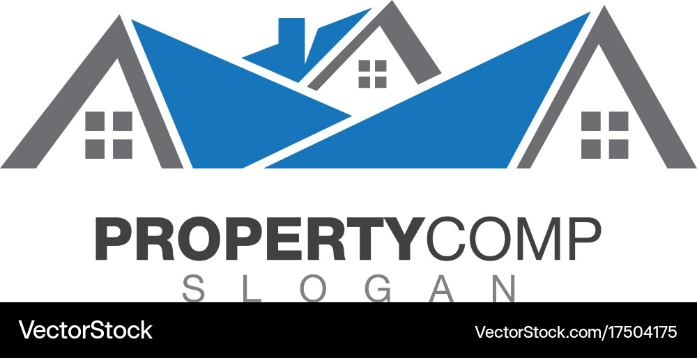 Property logo template Royalty Free Vector Image