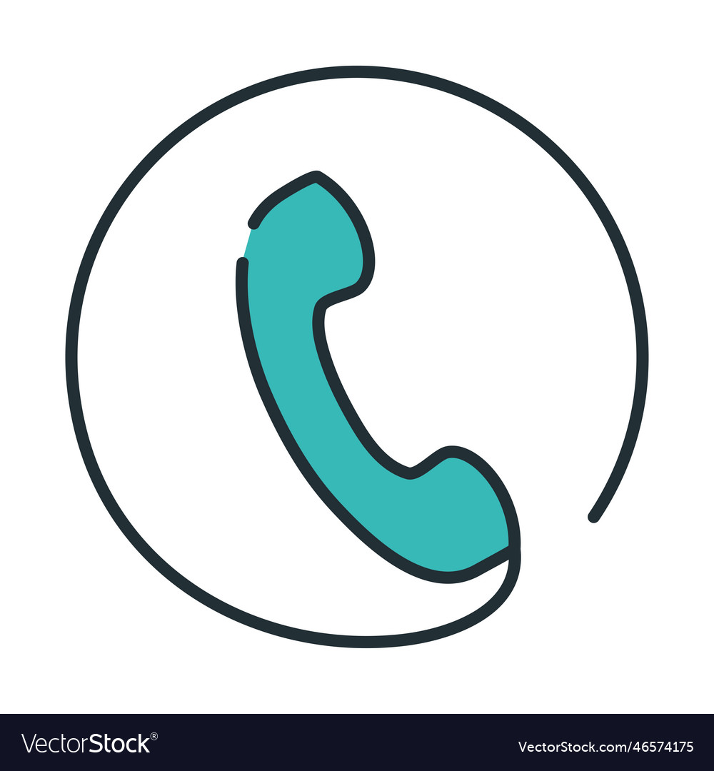 Telephone call icon Royalty Free Vector Image - VectorStock