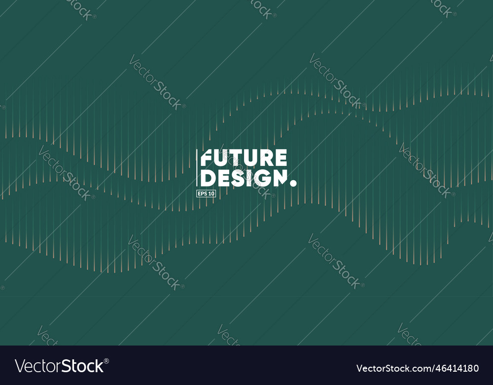 Abstract background with wavy linear pattern Vector Image