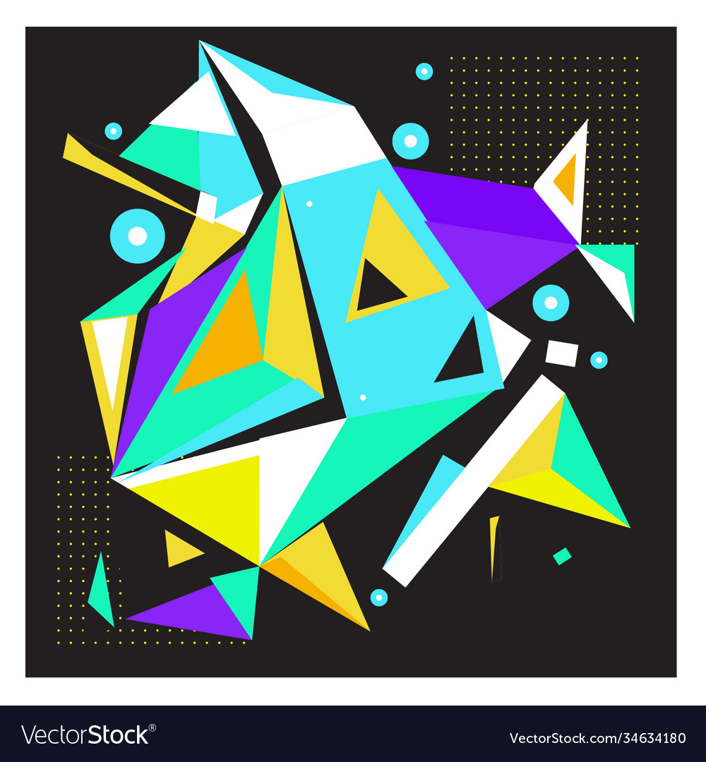 Abstract modern triangles background pattern Vector Image