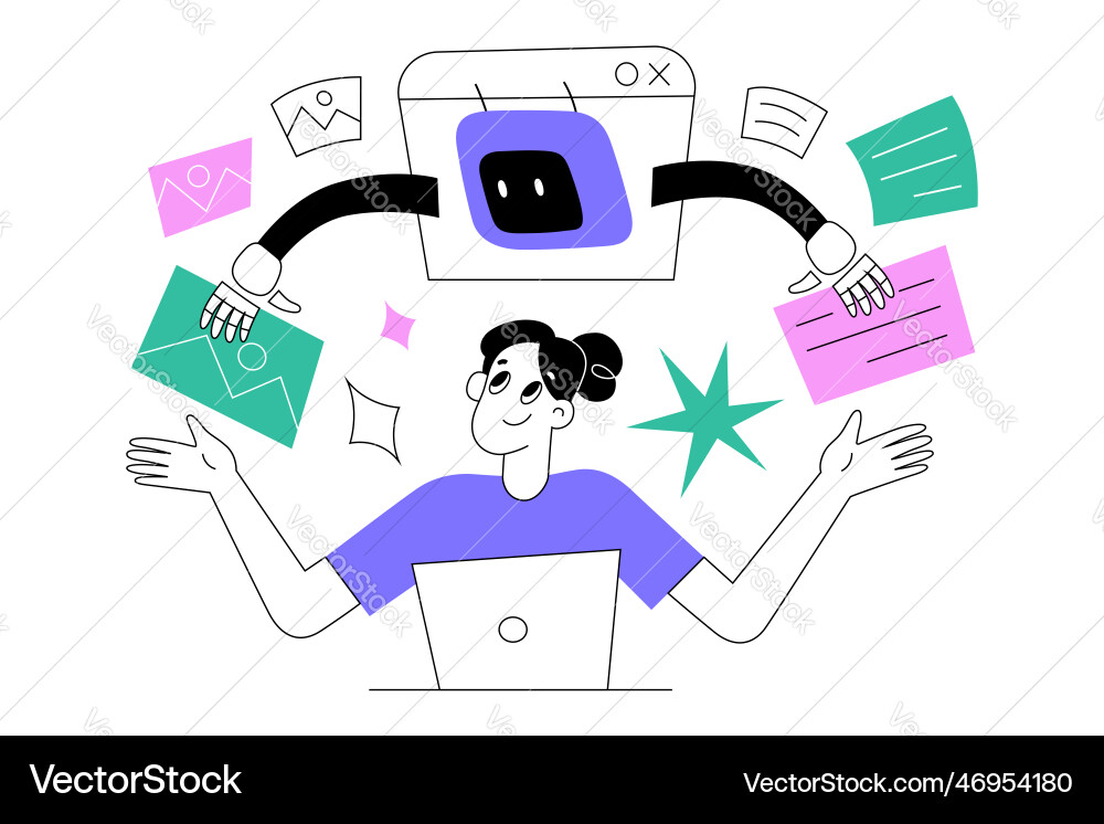 Ai generates an image for human person types Vector Image