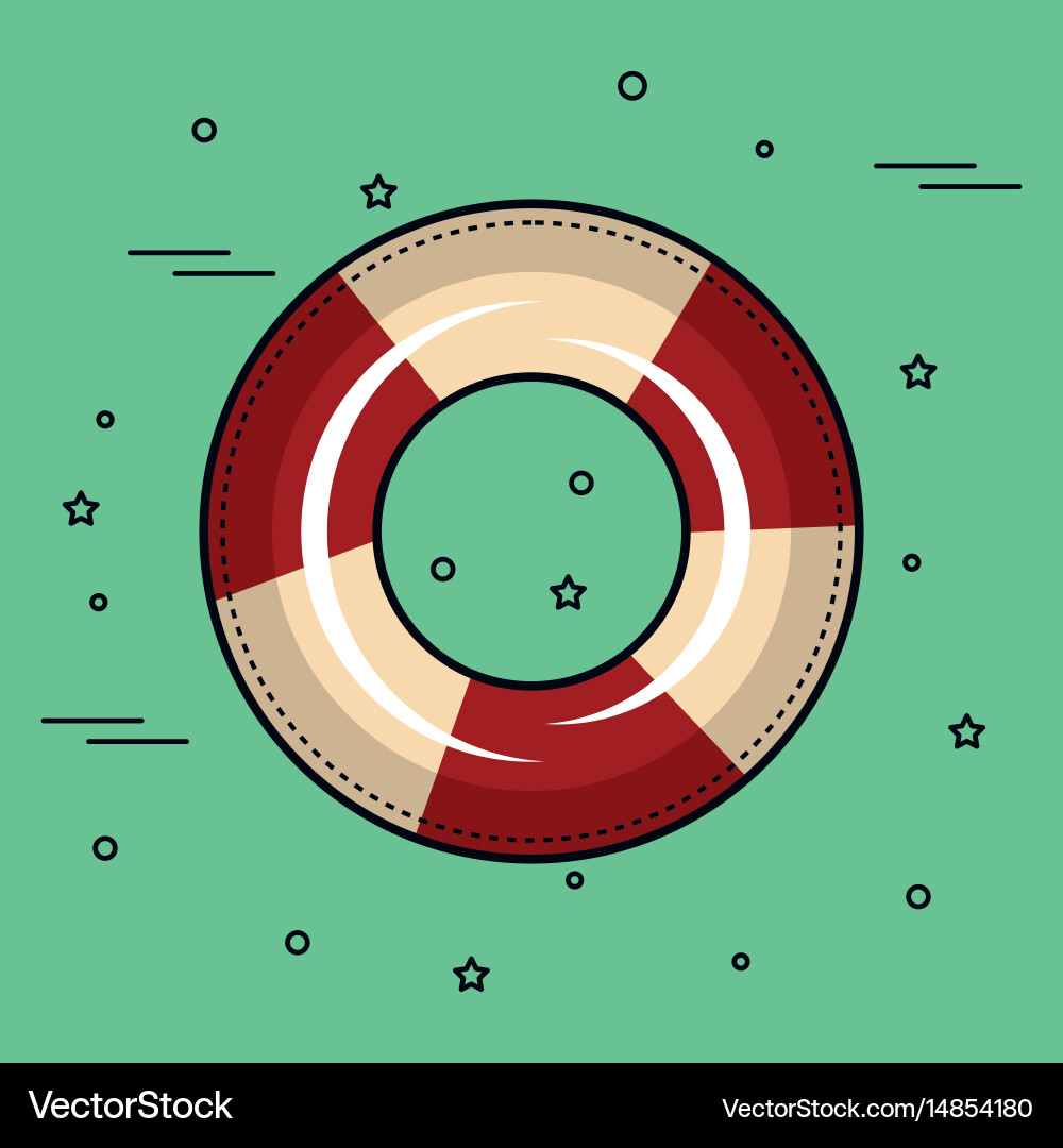 Colorful lifesaver design Royalty Free Vector Image
