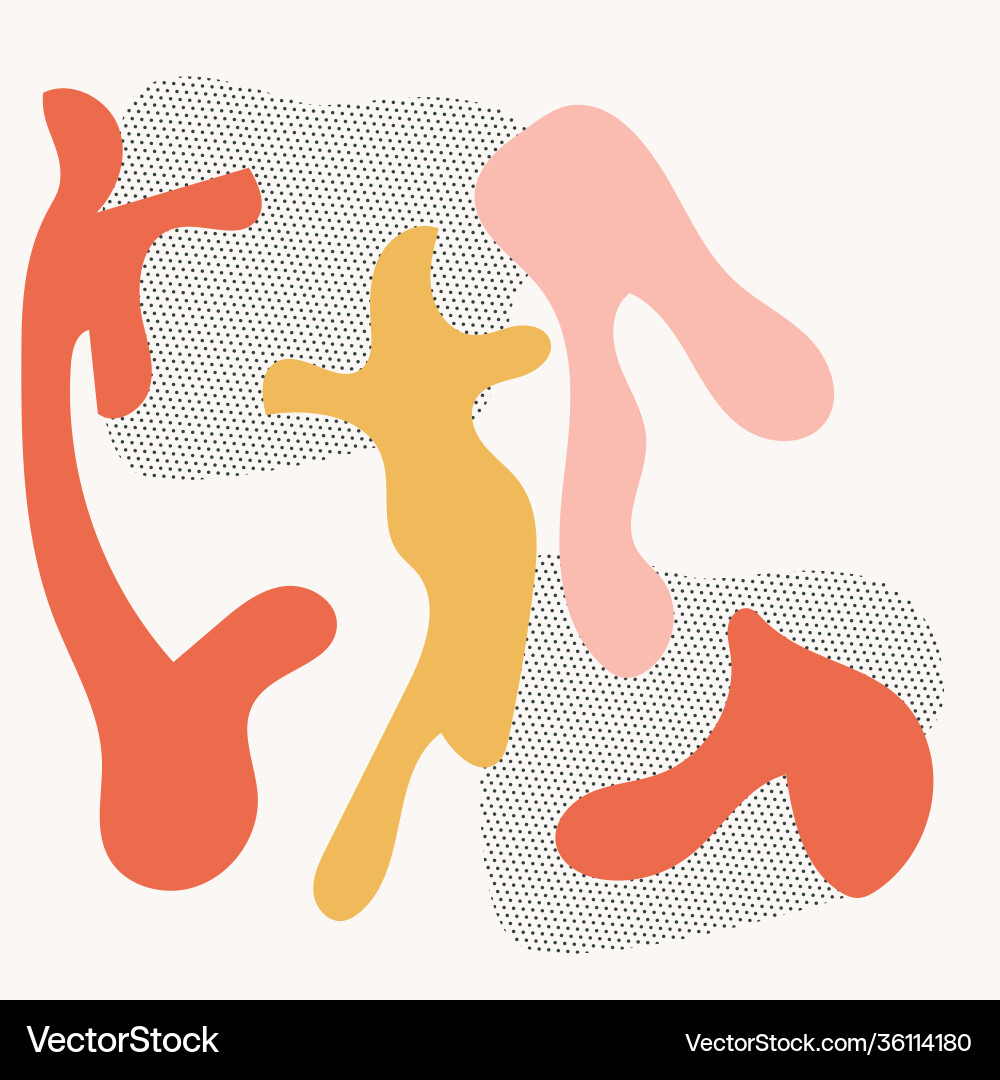 Contemporary collage style design hand drawn Vector Image