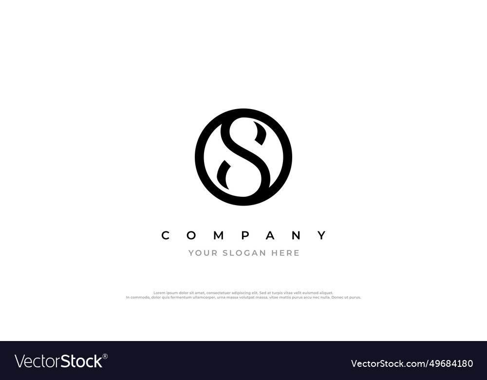 Initial letter os logo or so monogram logo design Vector Image Initial letter os logo or so monogram logo design Vector Image