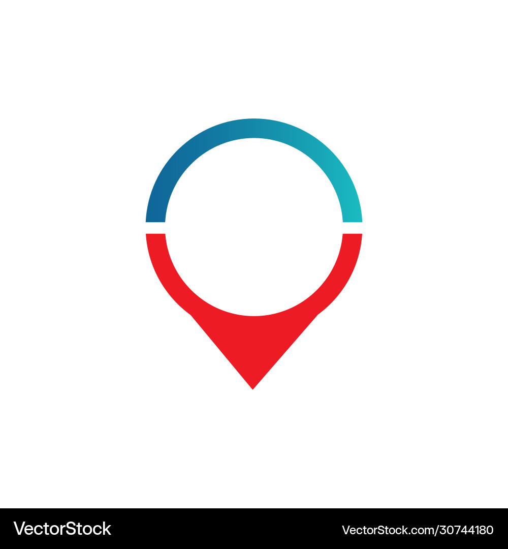 Pin location icon modern for graphic and web Vector Image