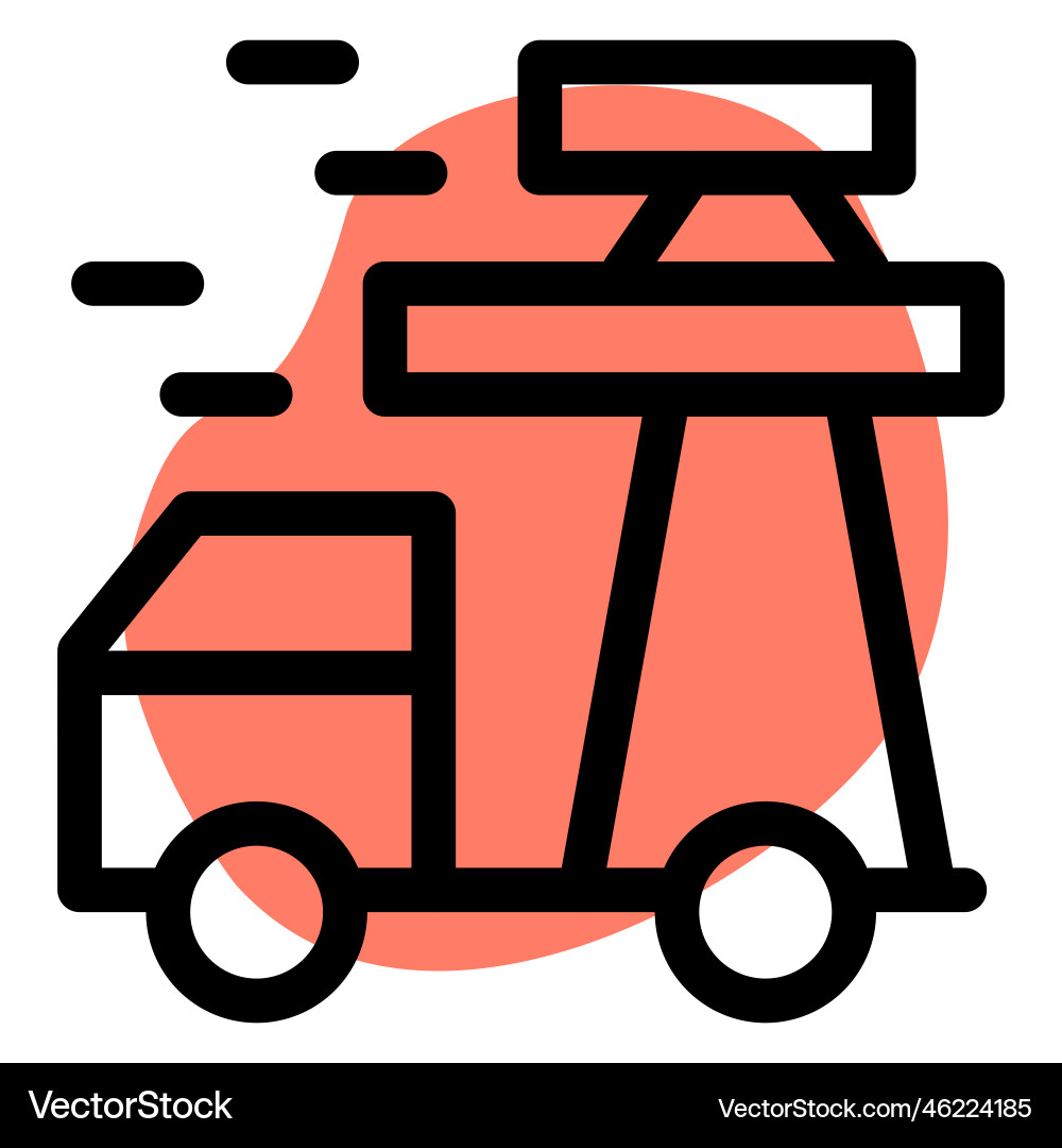 Battle ready tank with bullets Royalty Free Vector Image