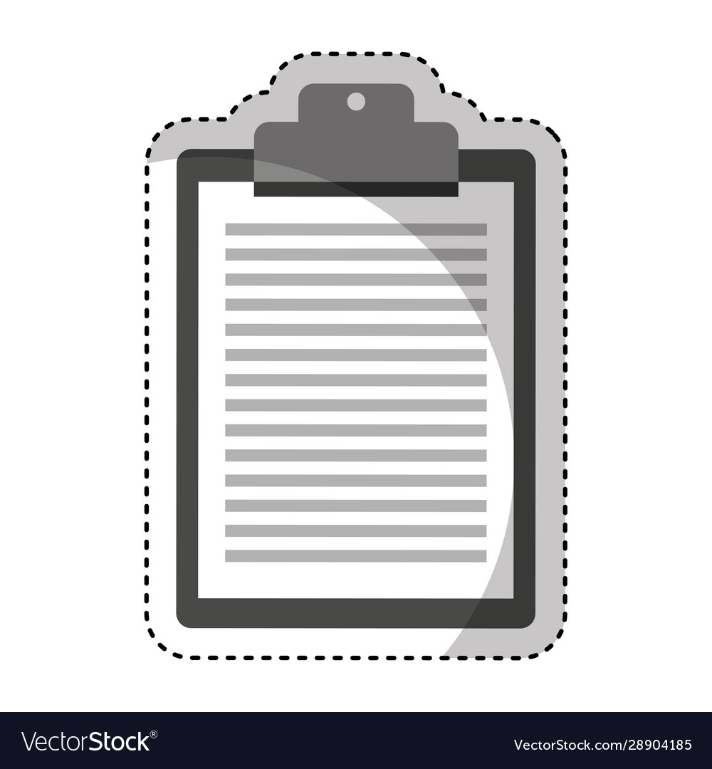 Checklist clipboard isolated icon Royalty Free Vector Image