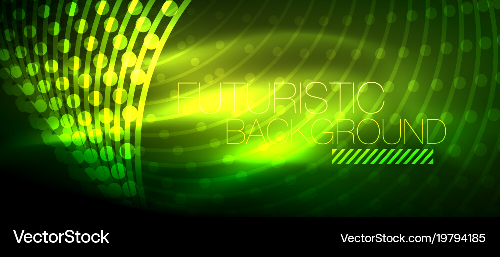 Hi-tech futuristic techno background neon shapes Vector Image