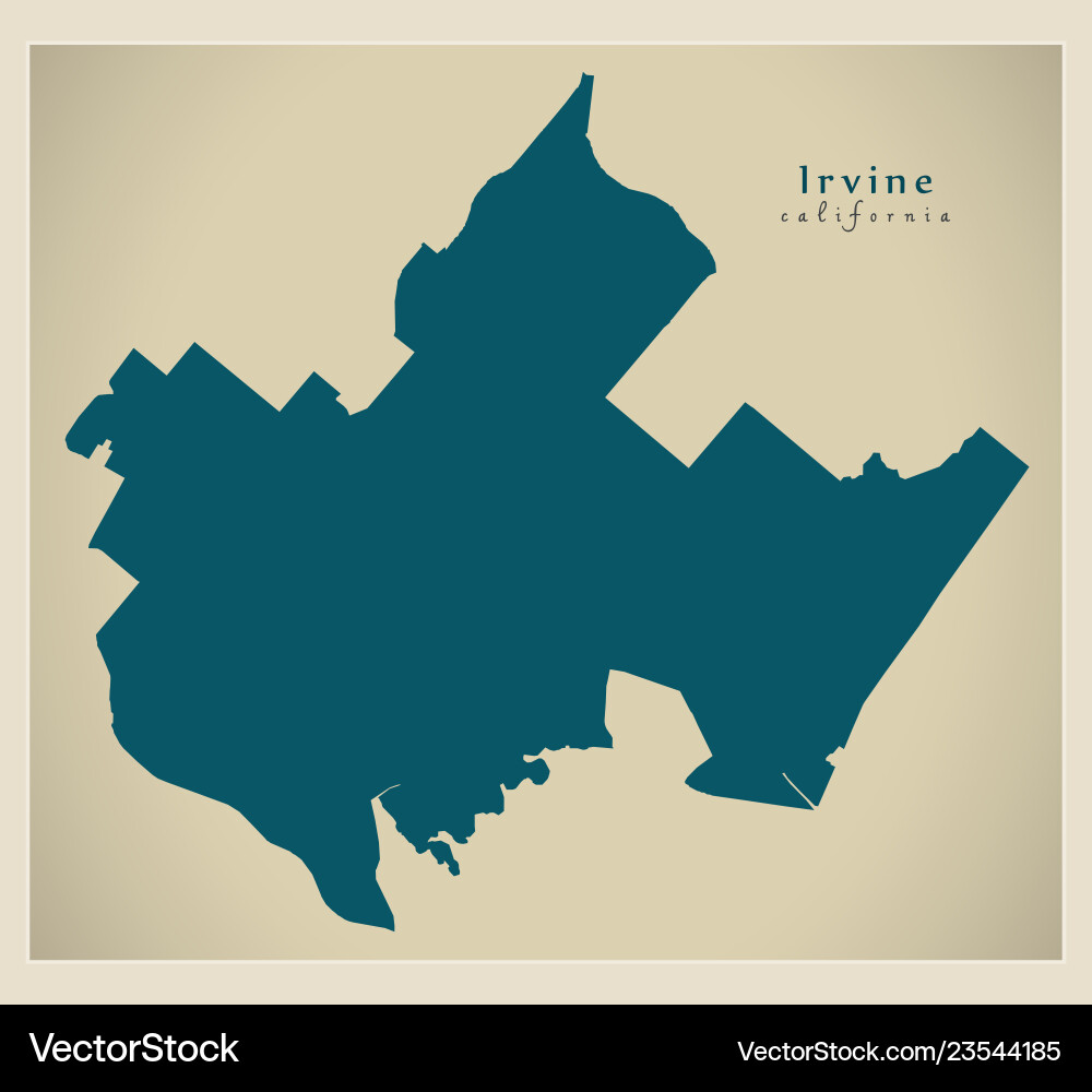 Irvine California Map Location Irvine, California Modern City Map