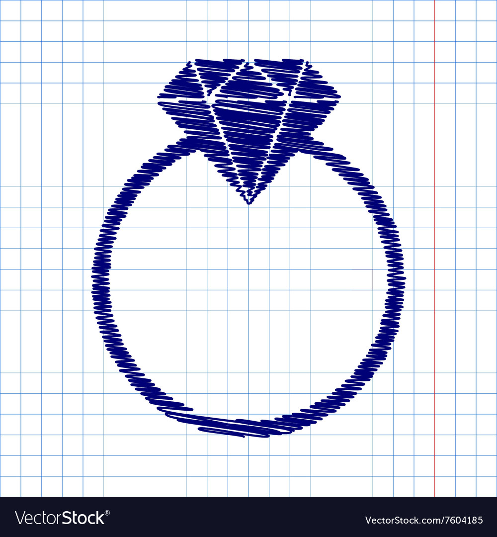 Scribble icon with pen effect Royalty Free Vector Image