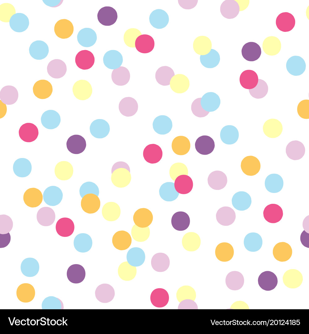 Seamless pattern of colorful party confetti Vector Image