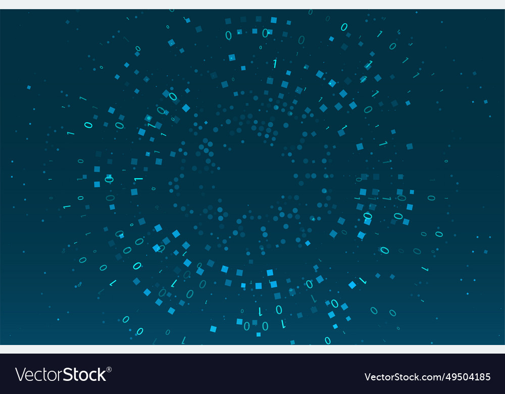 Stream of encoded data Royalty Free Vector Image