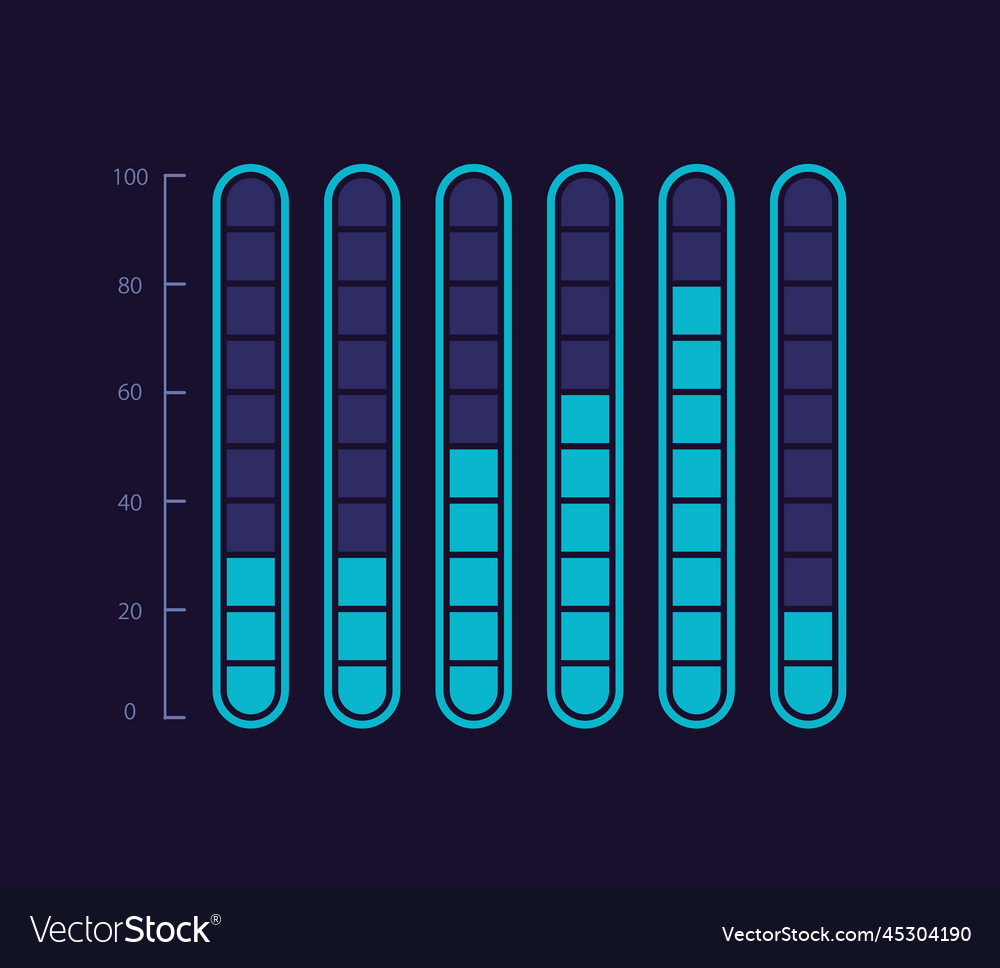 Fragmented capacity infographic chart design Vector Image Fragmented capacity infographic chart design Vector Image