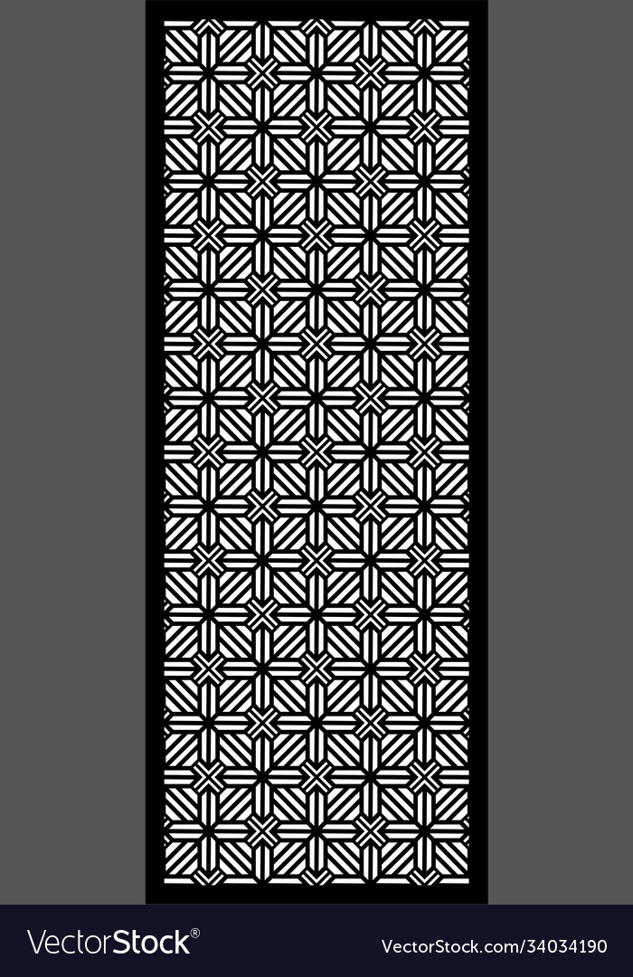 Pattern for cnc Royalty Free Vector Image - VectorStock