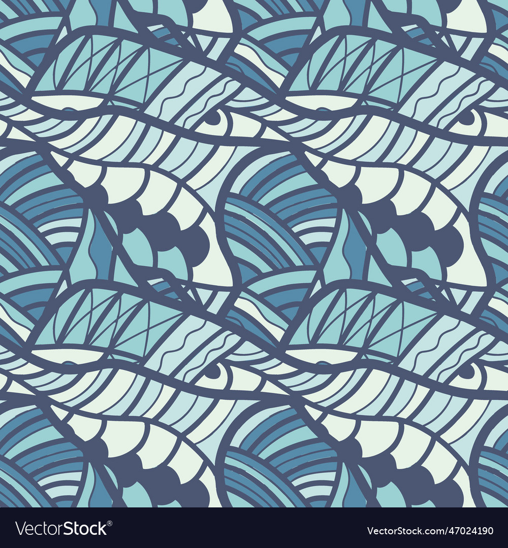 Seamless pattern with a simple abstract drawing Vector Image