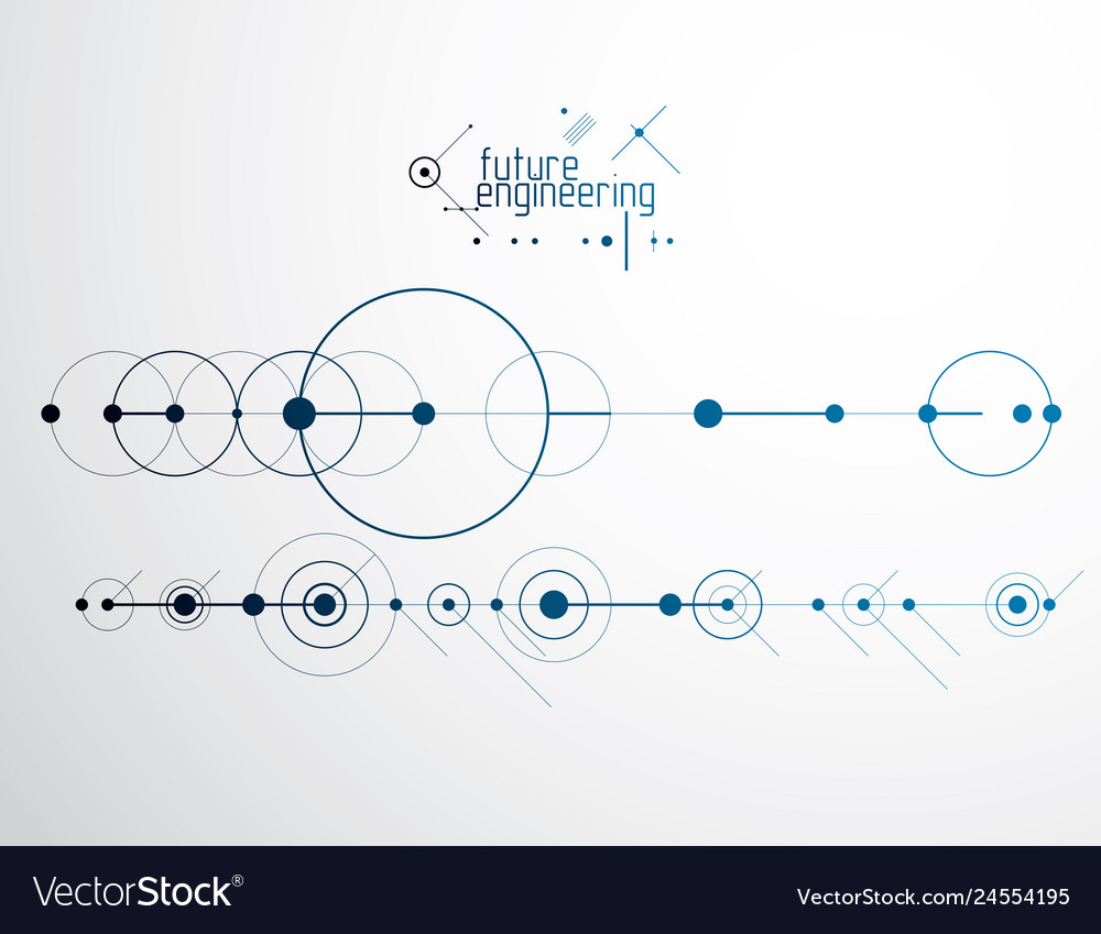 Engineering technological wallpaper made Vector Image