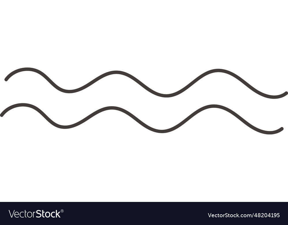 Lined waves element Royalty Free Vector Image - VectorStock