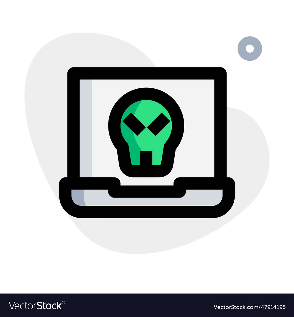 Malicious software exploiting the computer system Vector Image
