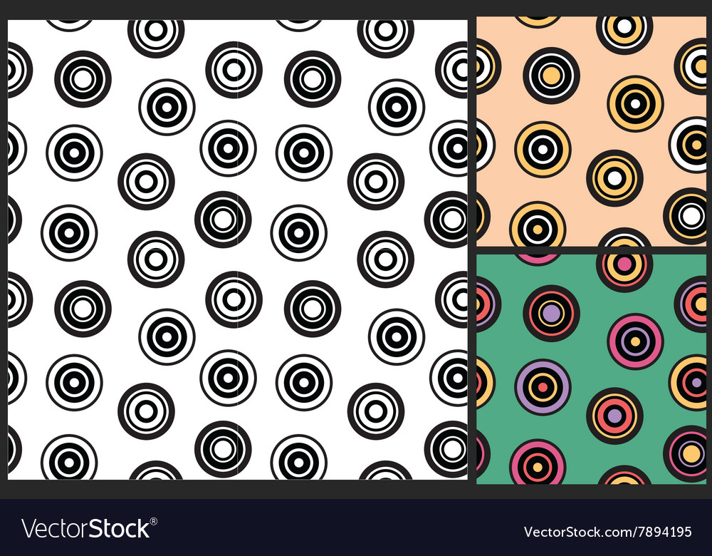 Round circle pattern Royalty Free Vector Image