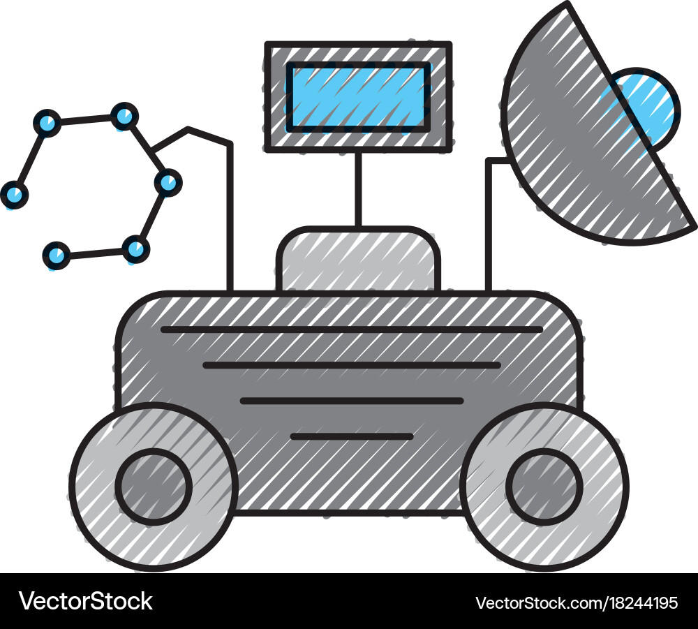Rover space discover exploration and adventure Vector Image