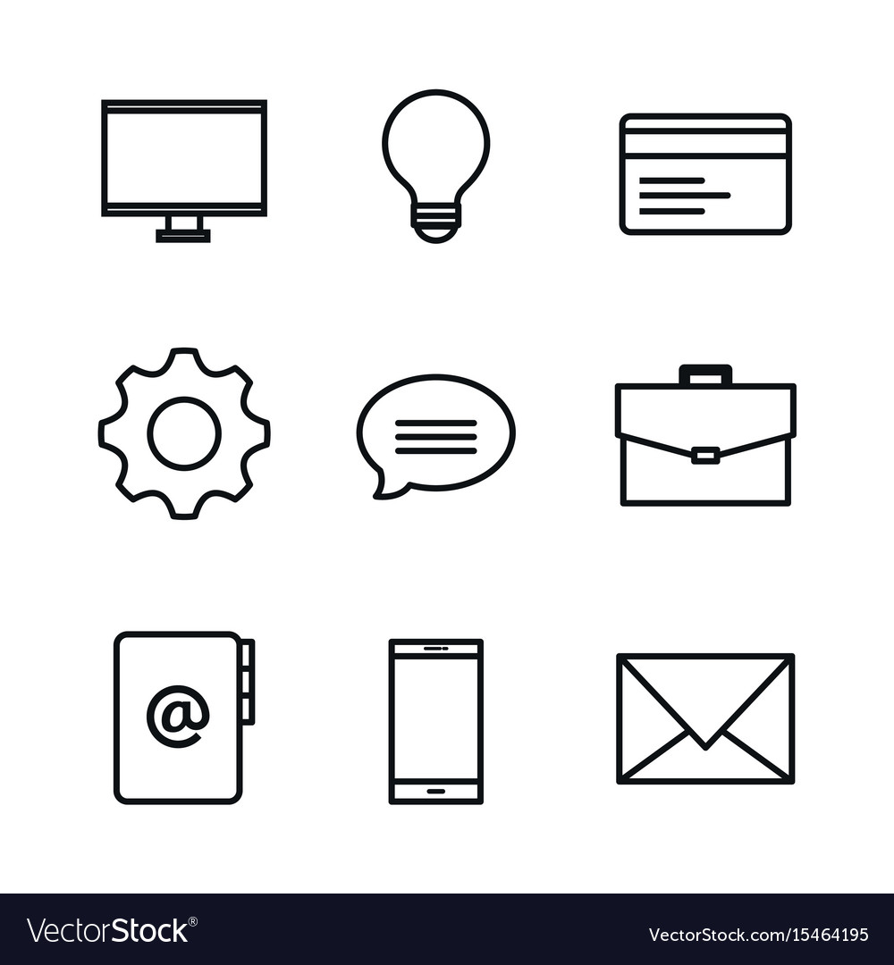 Technology and communication objects design Vector Image