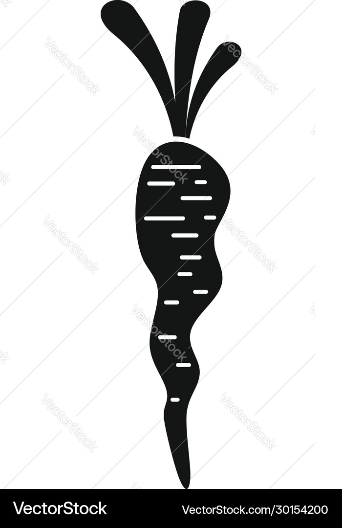 Farm carrot icon simple style Royalty Free Vector Image