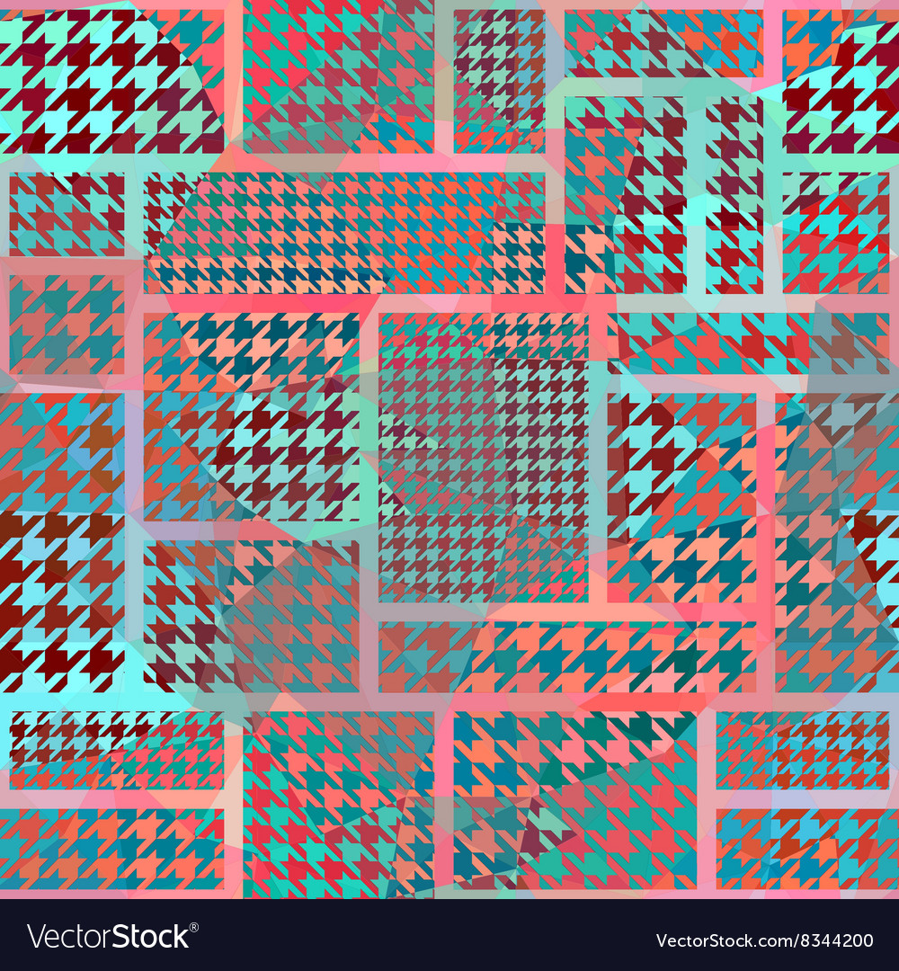 Houndstooth background pattern Royalty Free Vector Image