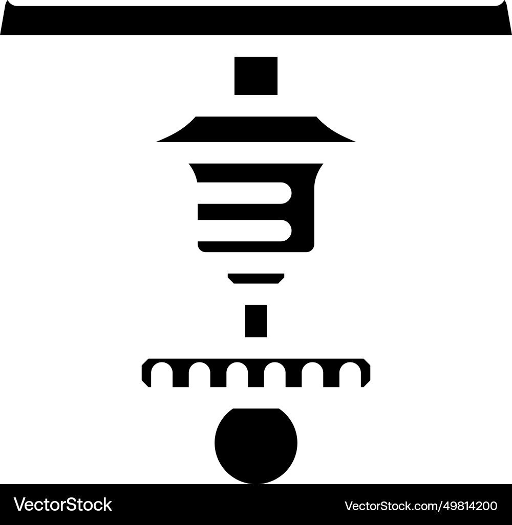 Lapel pin jewelry glyph icon Royalty Free Vector Image