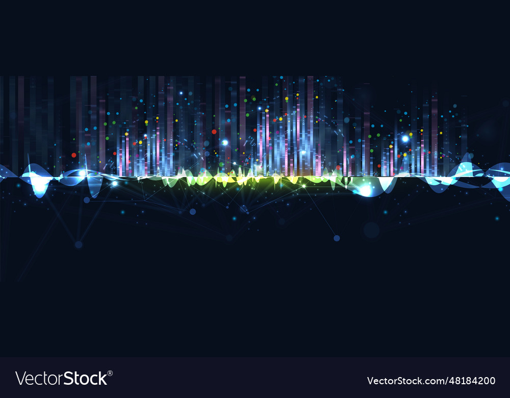 Quantum processing deep learning artificial Vector Image